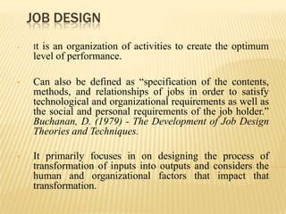 Job design copy | PPT