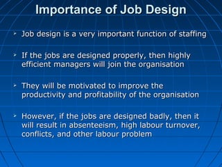 What is Job Design??? | PPT