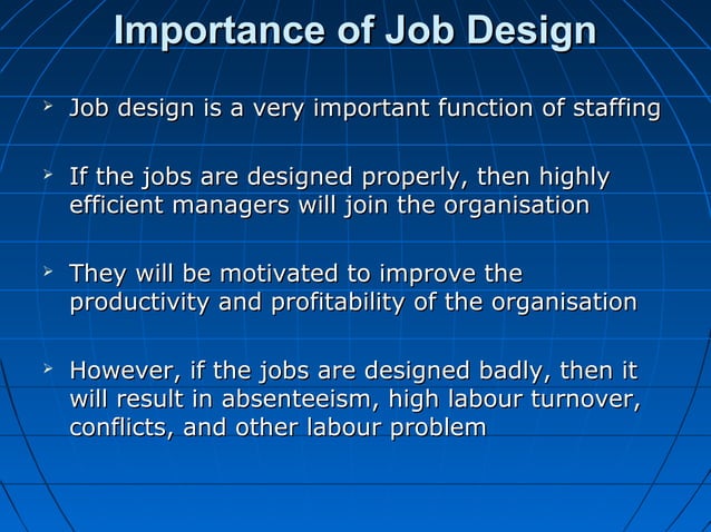 What is Job Design??? | PPT