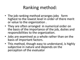 Job design and evaluation l6 | PPT