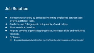 Job design and quality of work life | PDF