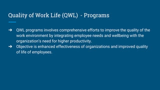 Job design and quality of work life | PDF