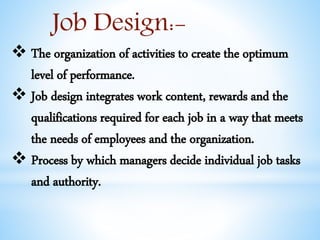 Job design | PPTX