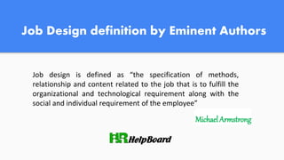 Job Design | PPT