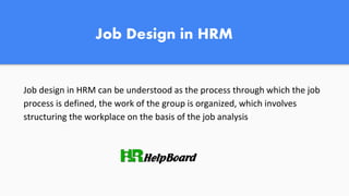 Job Design | PPTX