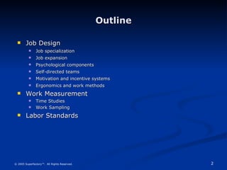 Job Design Sample | PPT