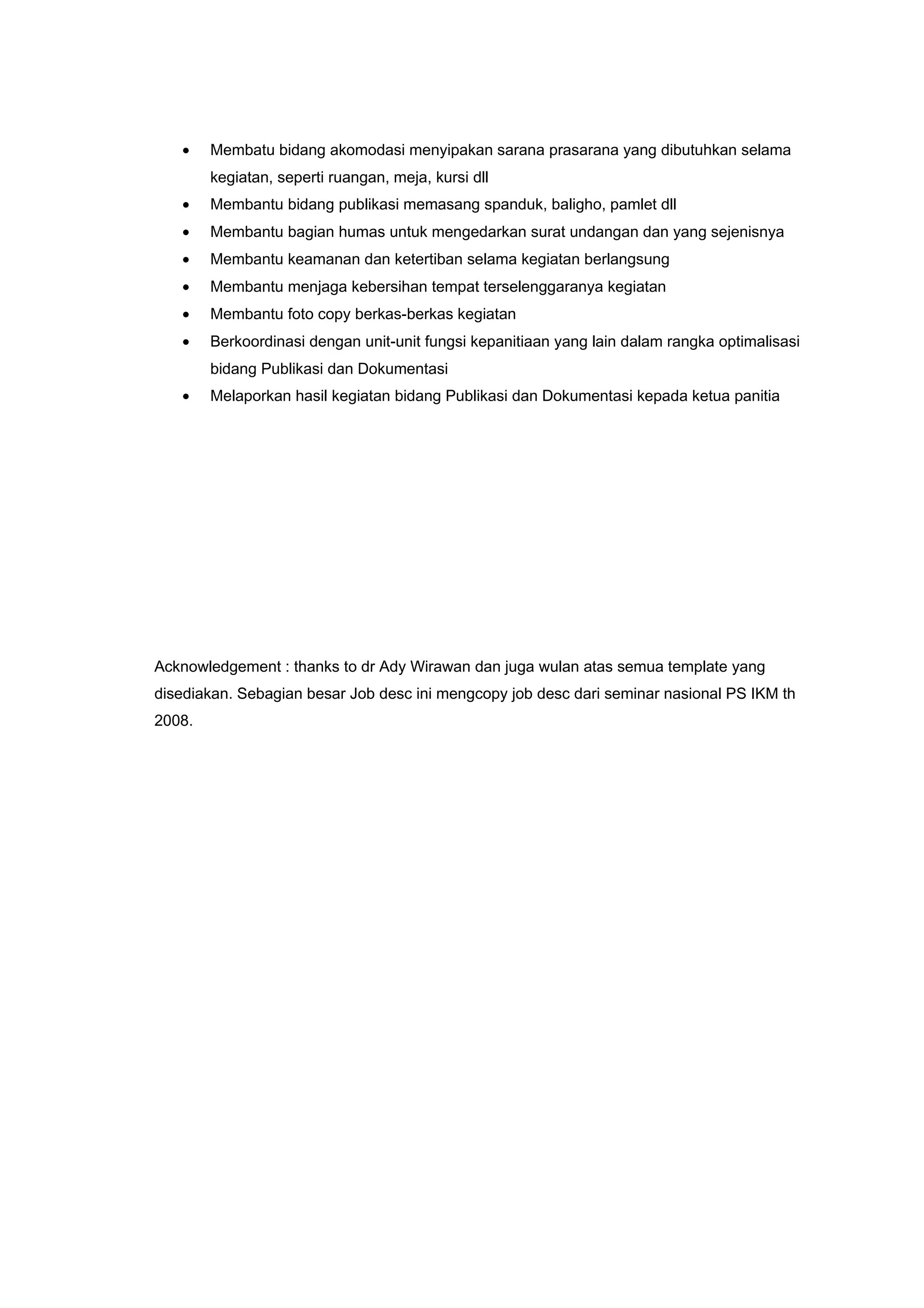 Job desk seminar | DOC