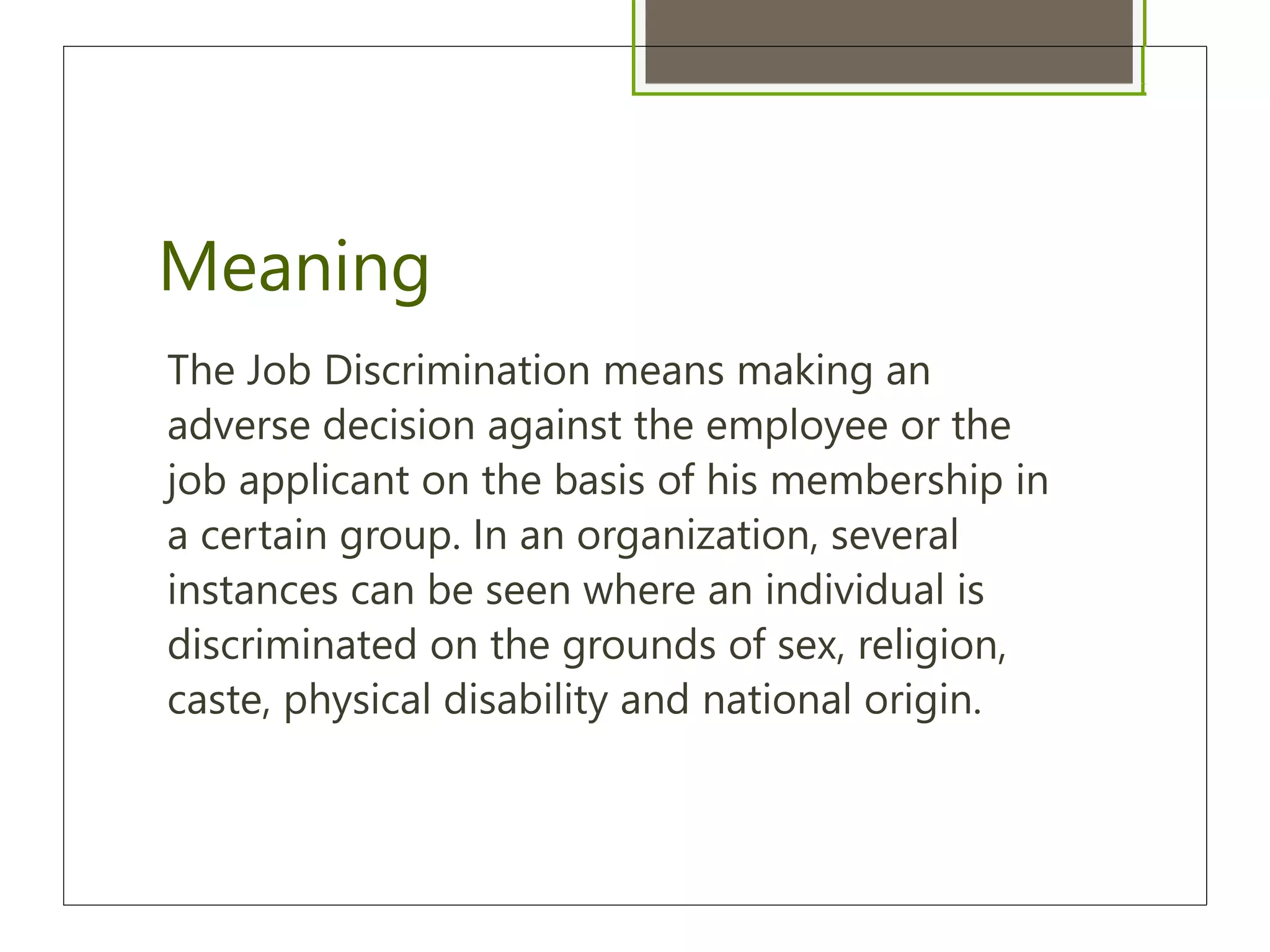 job discrimination.doc