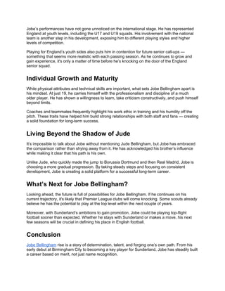 Jobe Bellingham’s Rise: All Major Career Highlights | DOCX