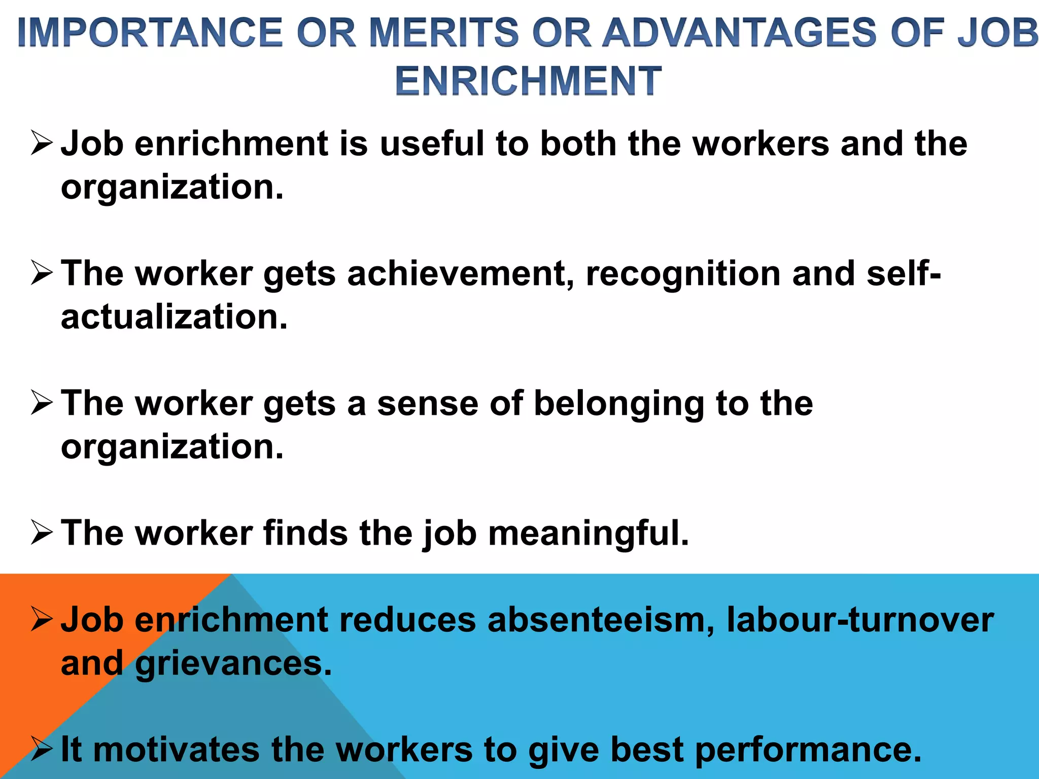 CAREER/JOB ENRICHMENT | PPTX
