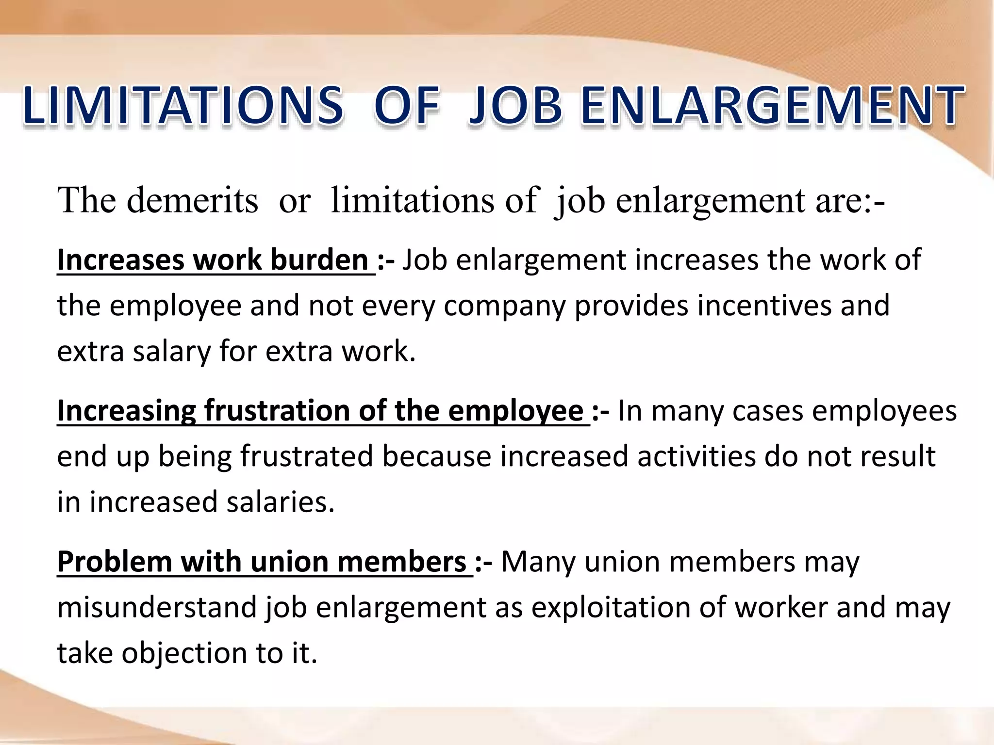 Job enrichment & Job enlargement | PPTX