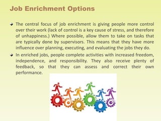 Job enrichment and skill data bank | PPTX