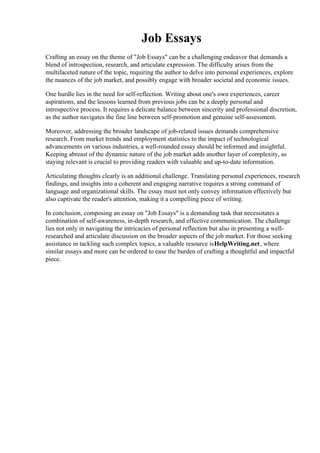 Job Essays.pdf