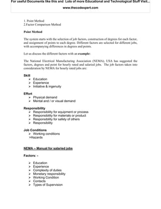 Job Evaluation | PDF | Resume Writing and Advice | Job Search