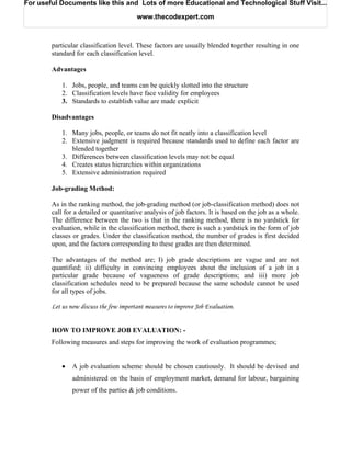 Job Evaluation | PDF | Resume Writing and Advice | Job Search