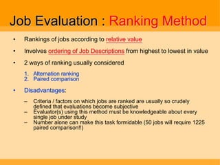 Job evaluation | PPTX