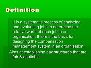 Job evaluation | PPT