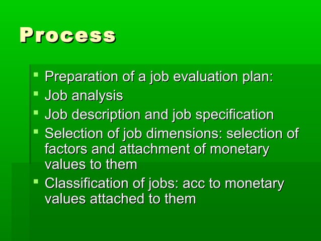 Job evaluation | PPT