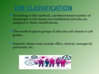 Job evaluation its methods and advantages & dis-advatages | PPT