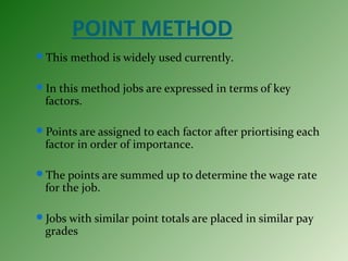 Job evaluation its methods and advantages & dis-advatages | PPT