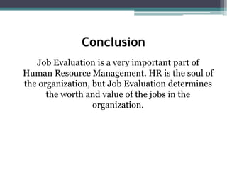 Job evaluation | PPTX