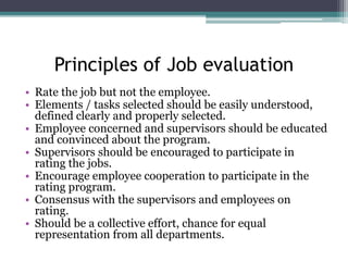 Job evaluation | PPTX