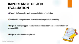 Job evaluation - Human Resource Management | PPTX