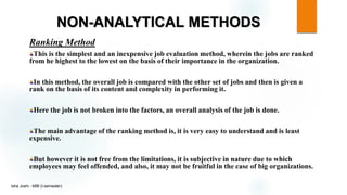 Job evaluation - Human Resource Management | PPTX