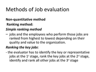 Job evaluation | PPT