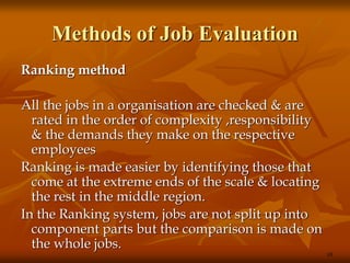Job evaluation | PPT | Resume Writing and Advice | Job Search
