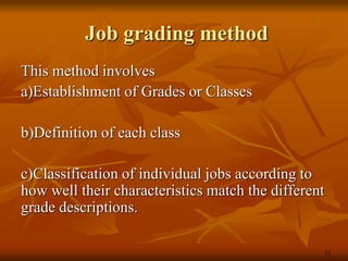 Job evaluation | PPT