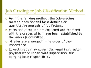 job_evaluation HUMAN RESIRCE MANAGEMENT. ppt | PPT | Resume Writing and ...