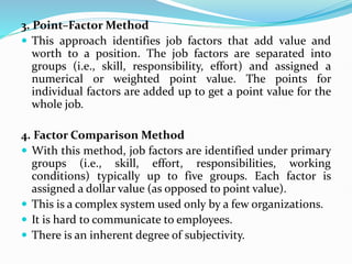 JOB EVALUATION marketing for students bcom | PPT