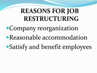 JOB EVALUATION marketing for students bcom | PPT