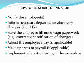 JOB EVALUATION marketing for students bcom | PPT