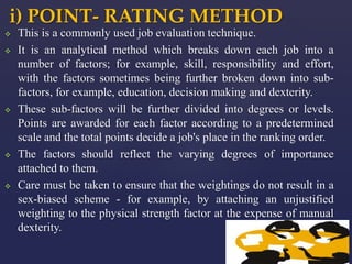 Job evaluation | PPTX