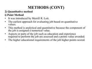 Job Evaluation | PPT