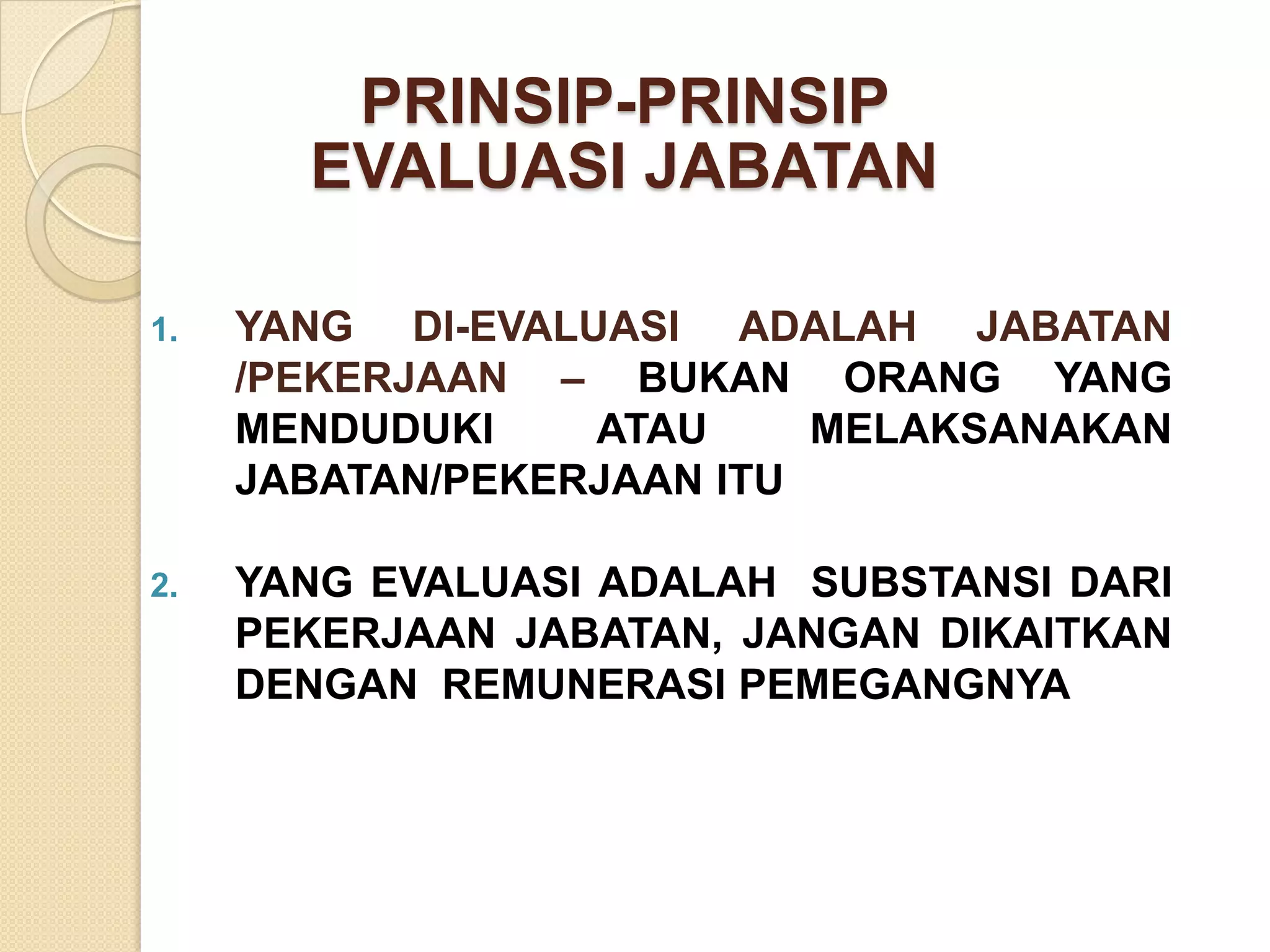 Job Evaluation | PPS