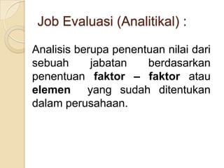 Job Evaluation | PPS