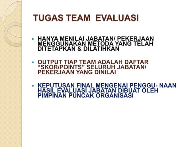 Job Evaluation | PPS