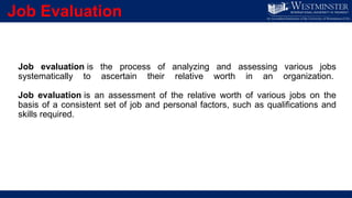 Application of Job Evaluation process to develop grading and salary ...