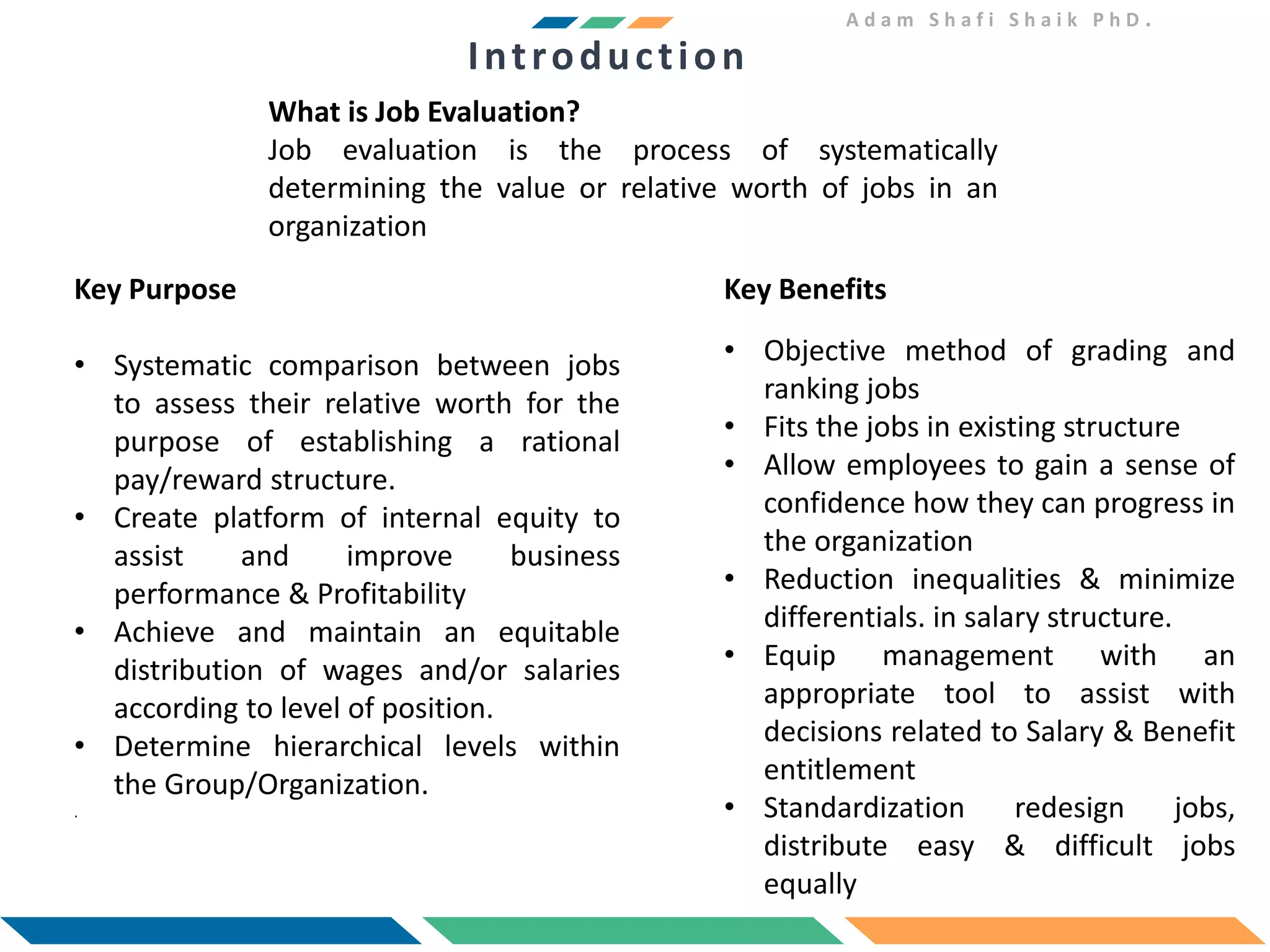 Job evaluation and grading methods | PDF