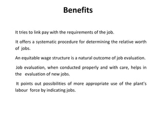 Job evaluation l 11 | PPT