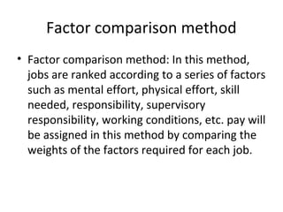 Job evaluation l 11 | PPT