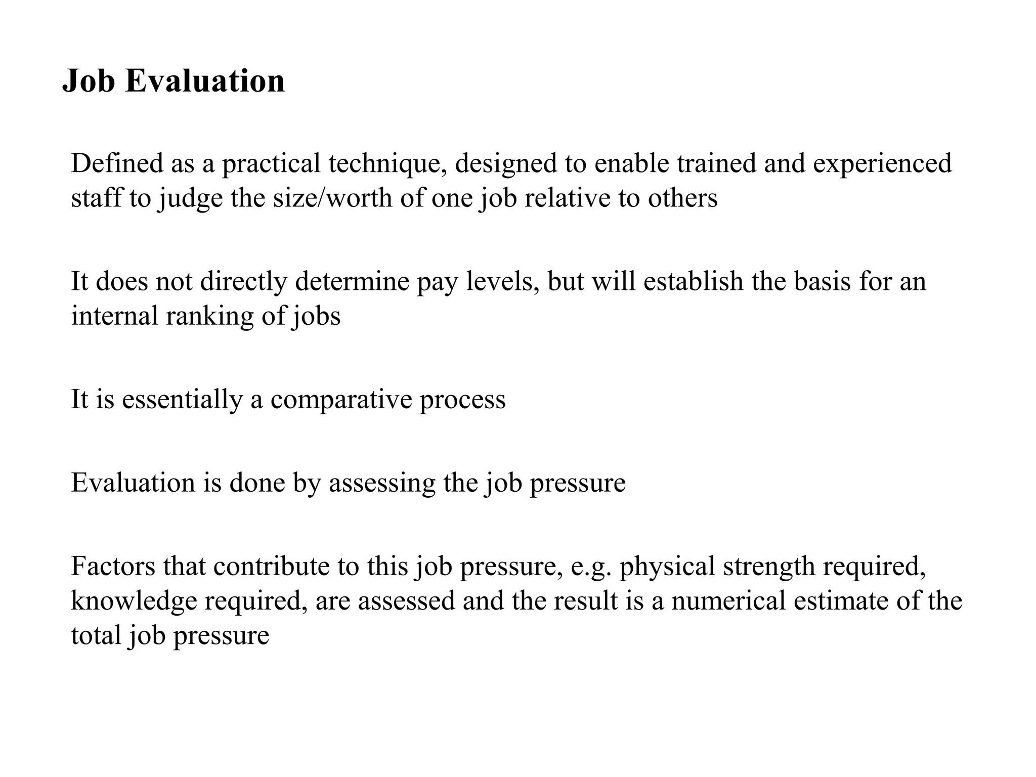 Job evaluation & merit rating | PPT