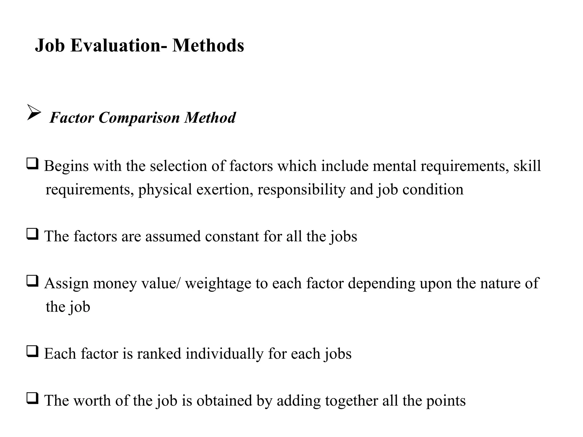 Job evaluation & merit rating | PPT