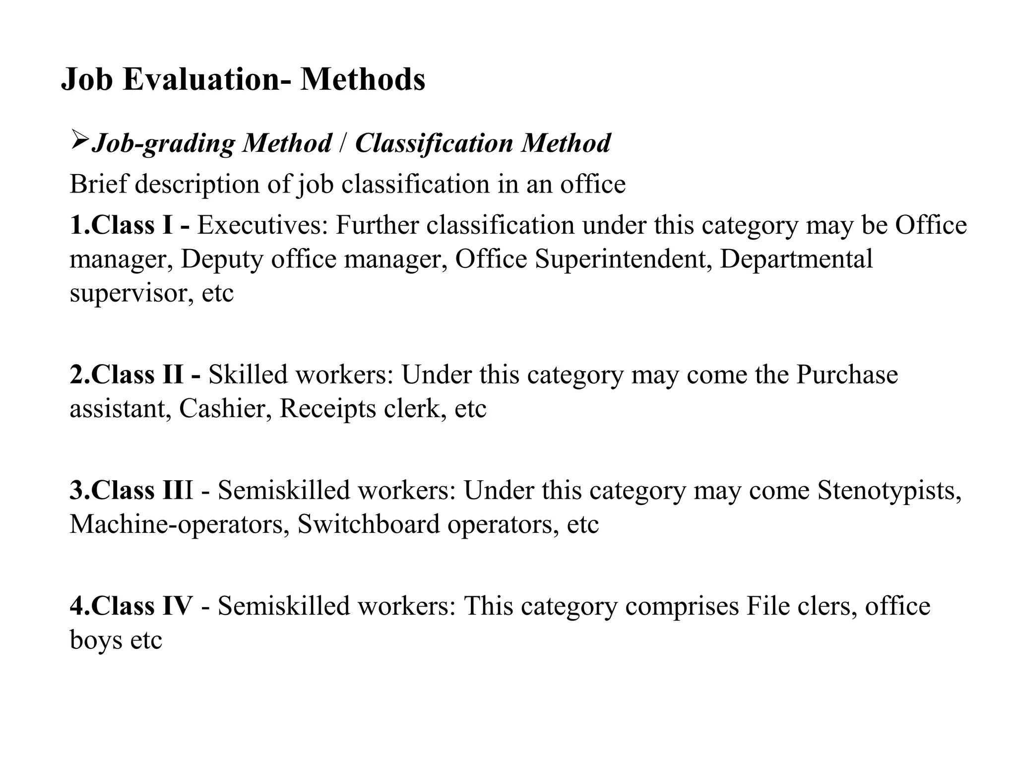 Job evaluation & merit rating | PPT