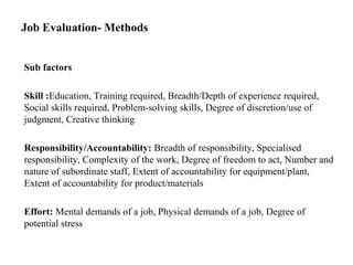 Job evaluation & merit rating | PPT