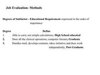 Job evaluation & merit rating | PPT