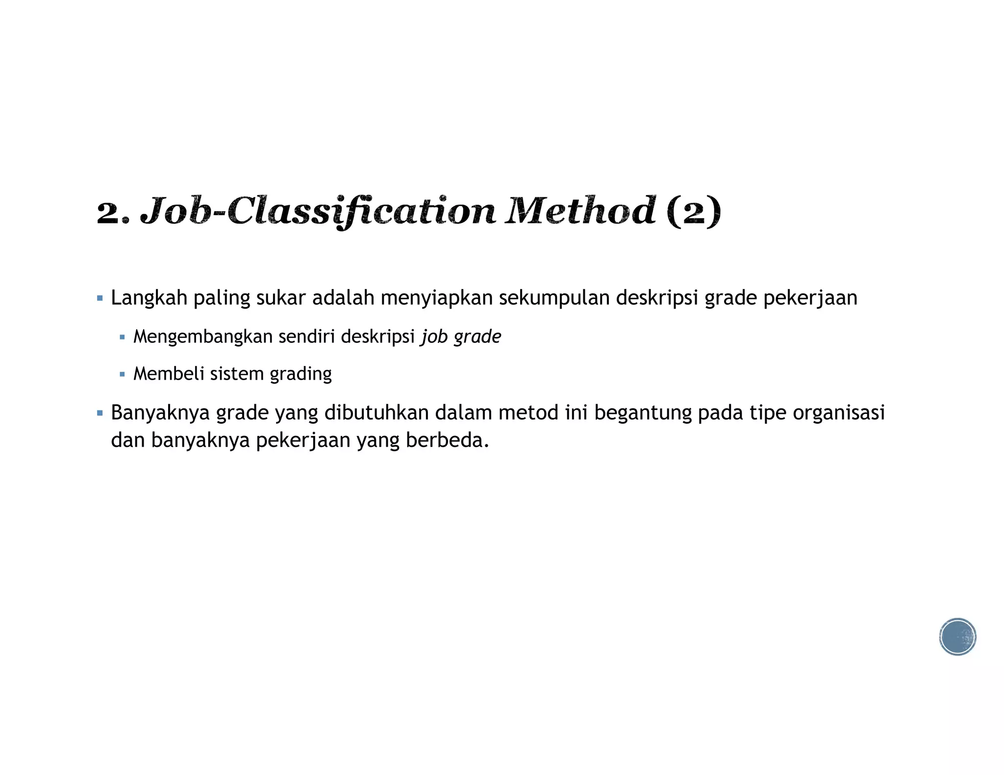 PART 1 - Evaluasi Pekerjaan & Penilaian Kinerja | PDF